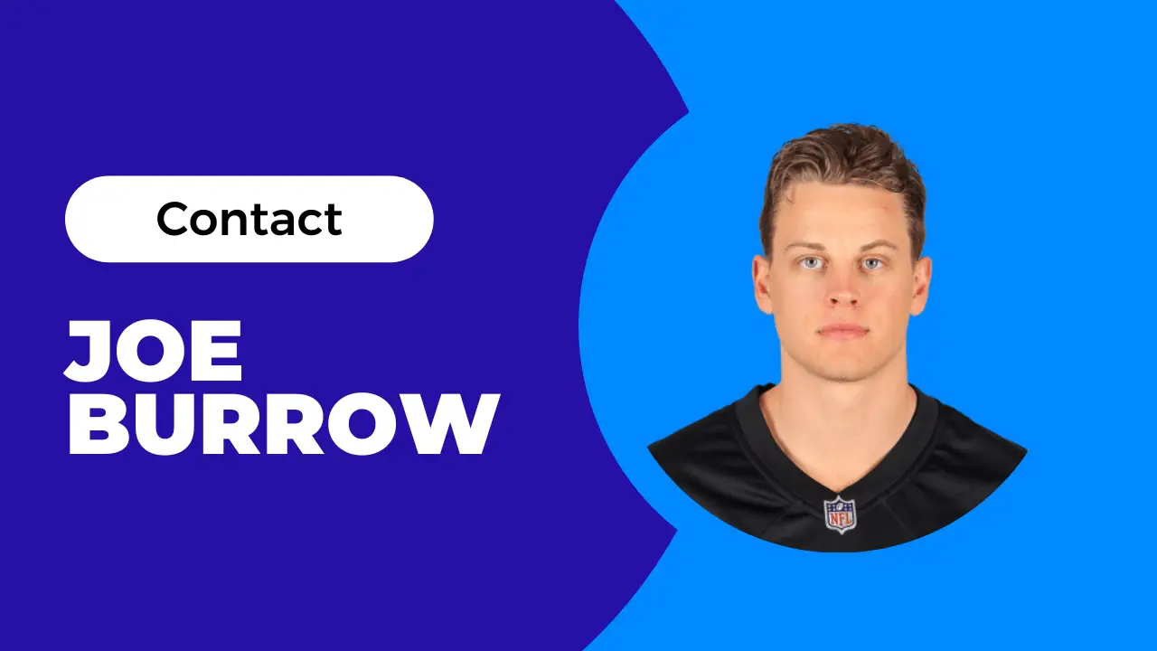 Contact NFL Quarterback Joe Burrow - The Fandom Site